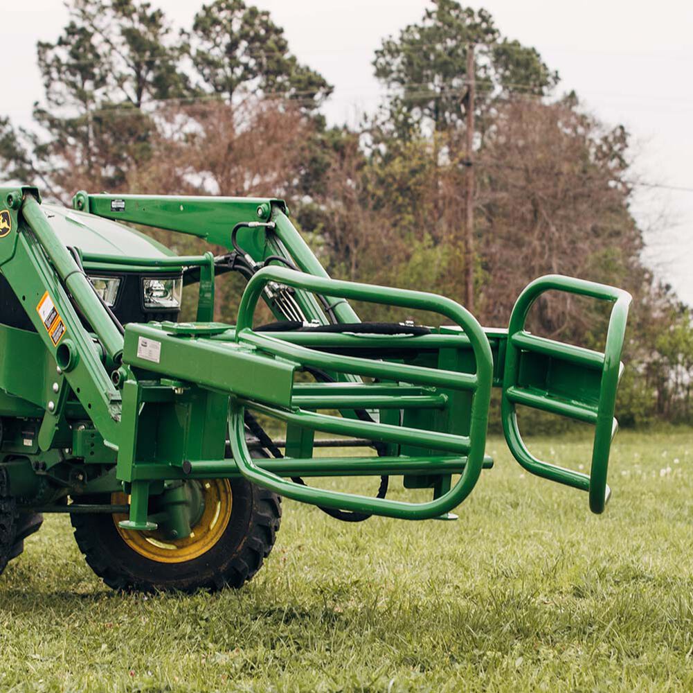 Round Hay Bale Gripper Fits John Deere Tractors | Titan Attachments