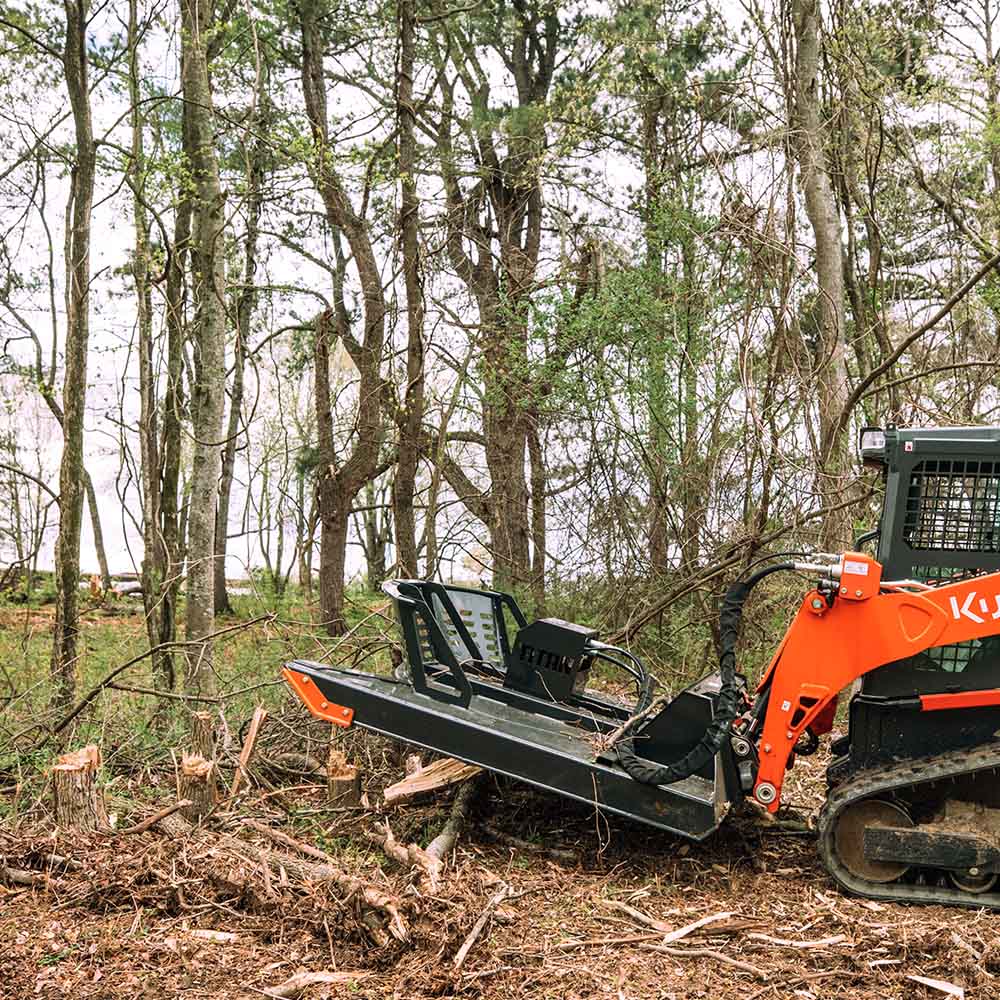 USA Made Rotary Skid Steer Brush Cutter | Titan Attachments