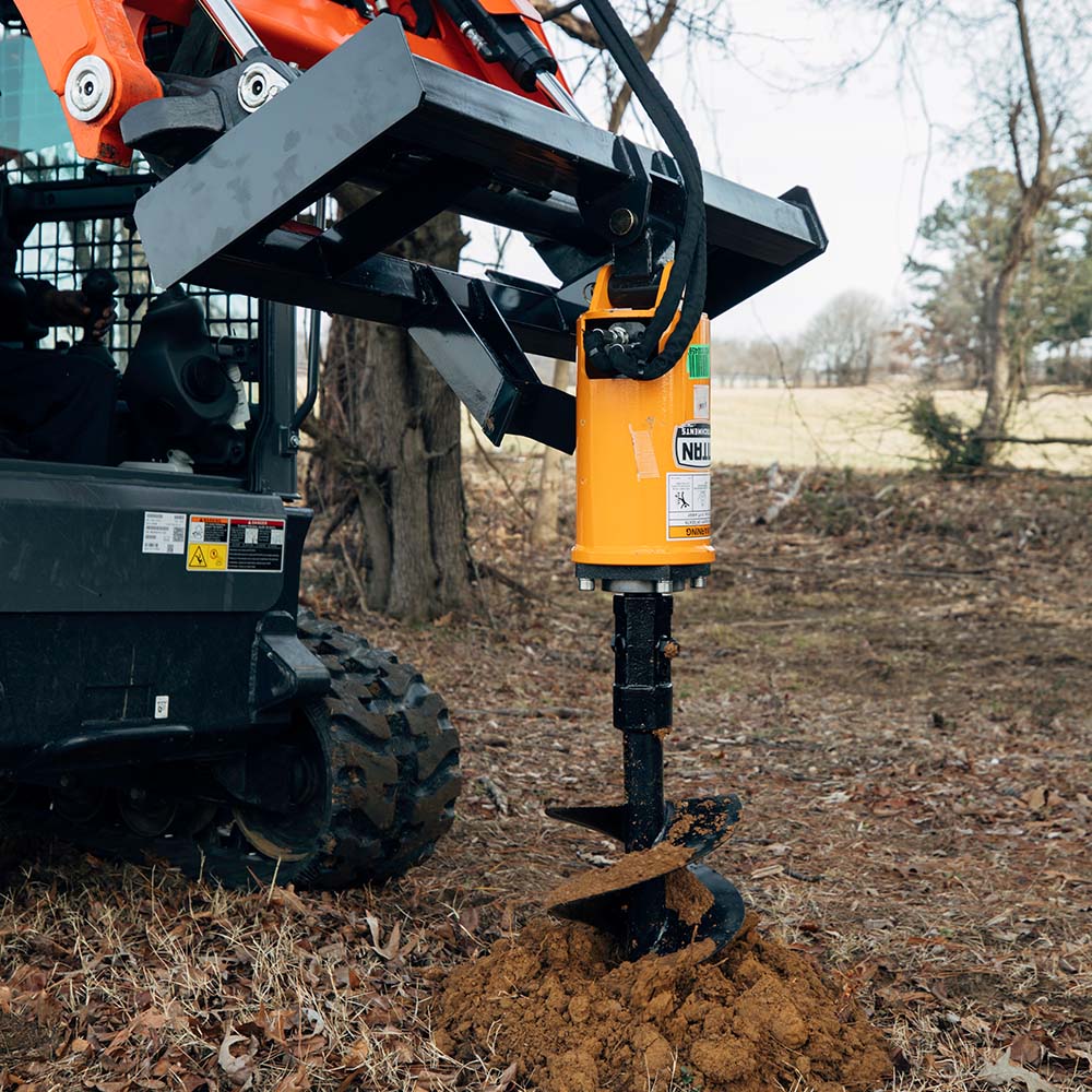 Skid Steer Hydraulic Auger Attachment Titan Attachments