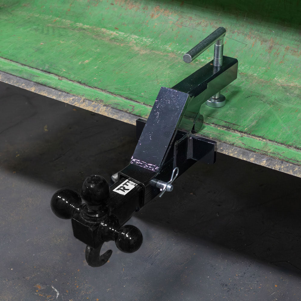 Clamp-On Tractor Bucket Hitch Receiver Adapter - 2" Receiver Fit ...