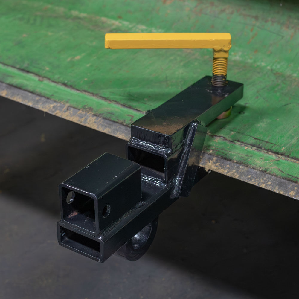 Clamp-On Tractor Bucket Hitch Receiver Adapter with Chain Hook Lifting ...