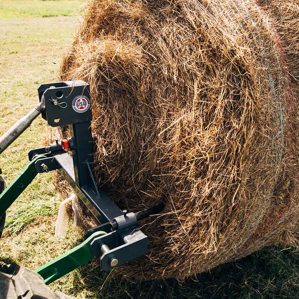 USA Made 3 Point Hay Bale Drawbar Fits Cat 1 & 2 Tractors | Titan ...