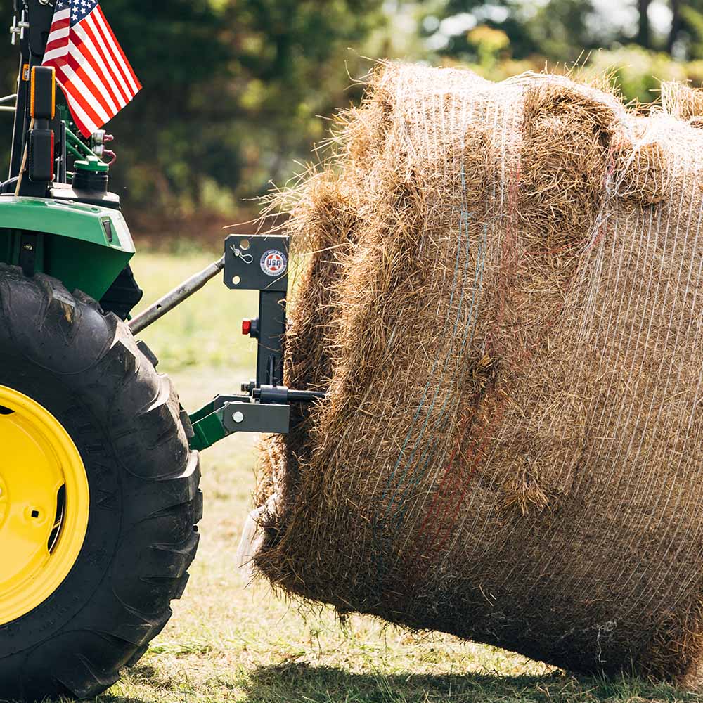 USA Made 3 Point Hay Bale Drawbar Fits Cat 1 & 2 Tractors | Titan ...