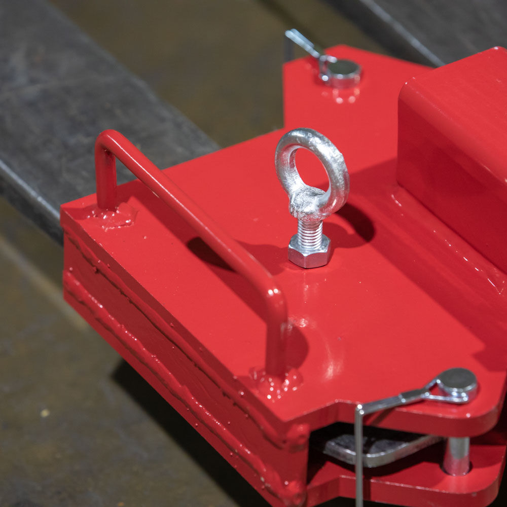 Clamp On Forklift 2" Hitch Receiver - Dual Pallet Fork Blade Insert ...