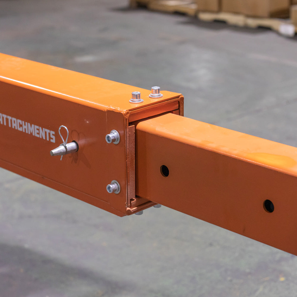 Fork-Mounted Adjustable Hoist Jib Boom Crane - Optional Electric Winch ...