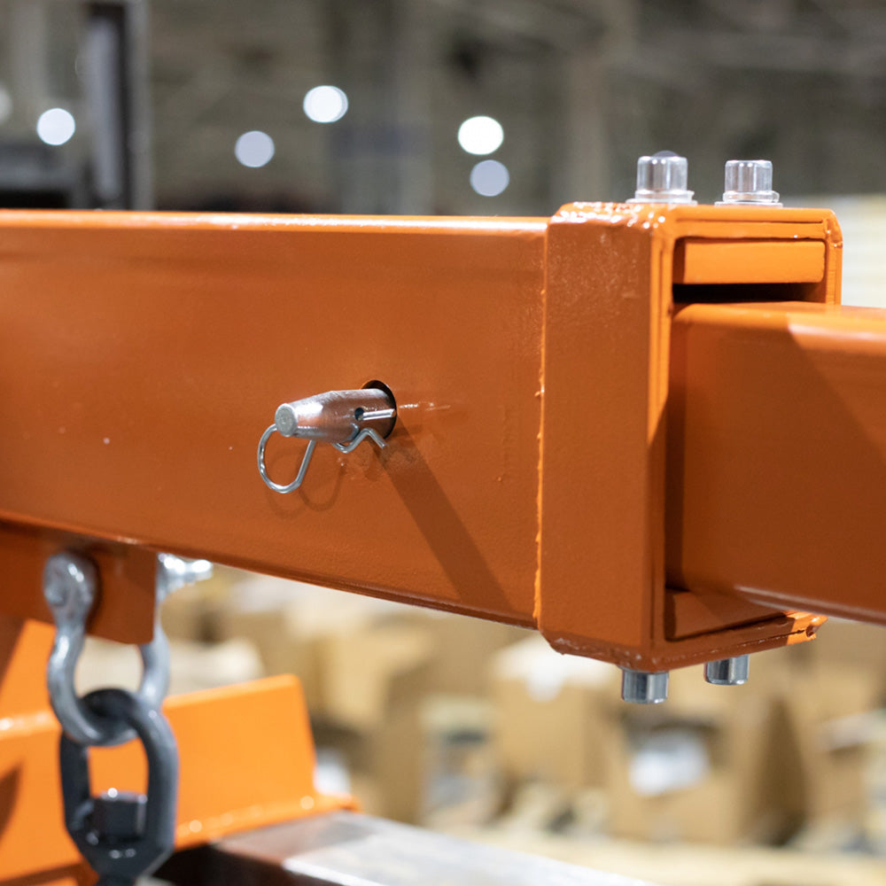 Fork Mounted Telescoping Crane Jib Boom Crane - Manual Telescopes 31 ...