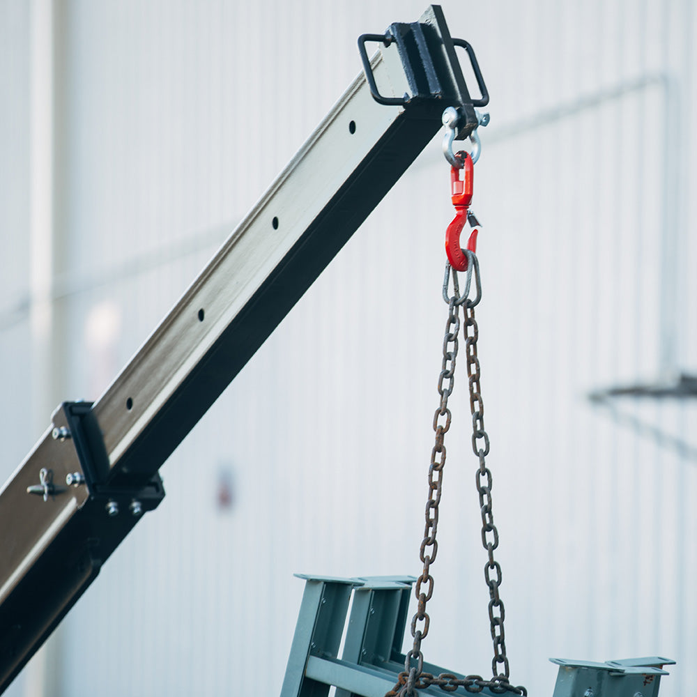 Adjustable Skid Steer Industrial Crane Jib Attachment with 3 Ton Hook ...