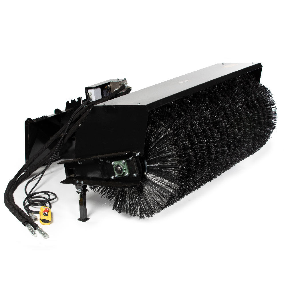 72" Hydraulic Angle Skid Steer Broom – Titan Attachments