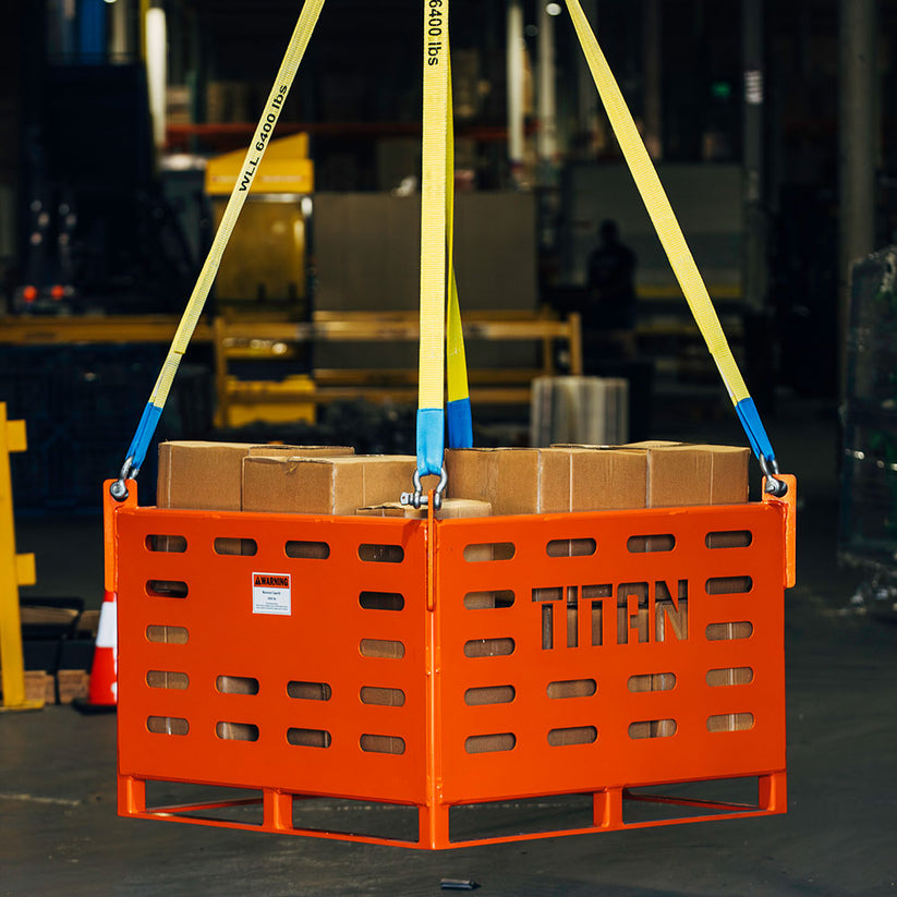 USA Made Material Lifting Basket | Titan Attachments