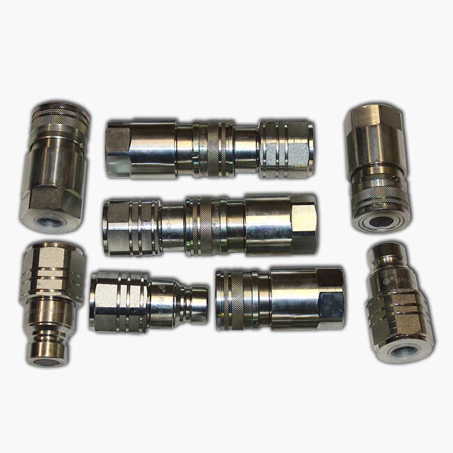 5 PC Set 1/2" Flat Face Hydraulic Quick Connect Coupler NPT – Titan ...