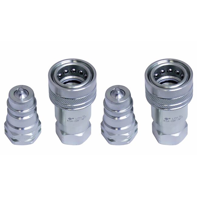 (2 Set) 1/2" Hydraulic Ag Quick Couplers Interchange 4050-4 / 8010-4 P ...