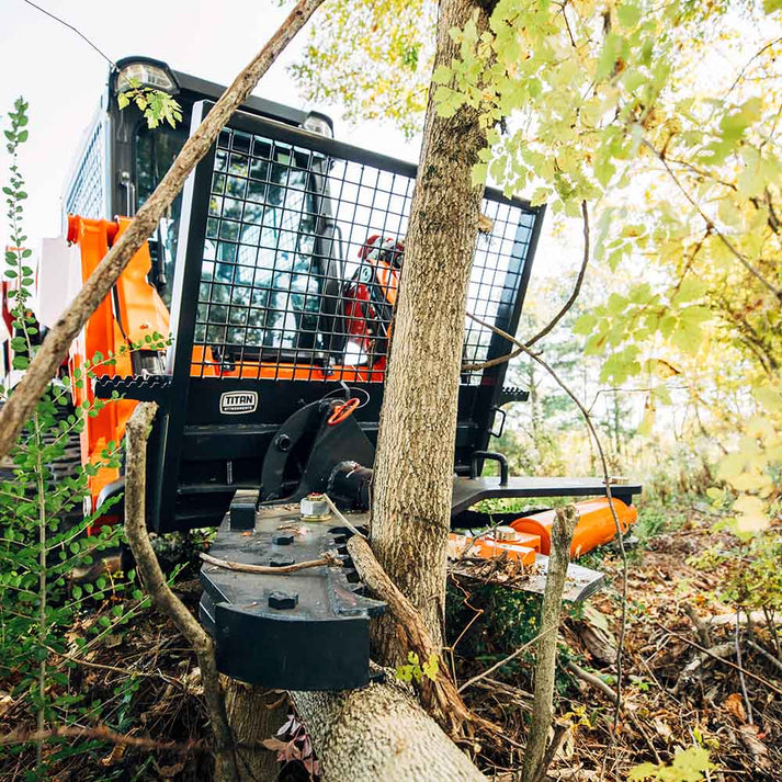 Skid Steer Tree Shear Cutter Attachment | Titan Attachments