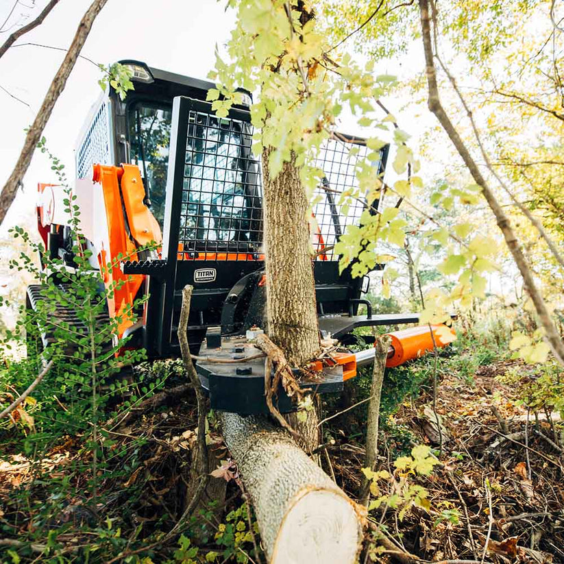 Skid Steer Tree Shear Cutter Attachment | Titan Attachments