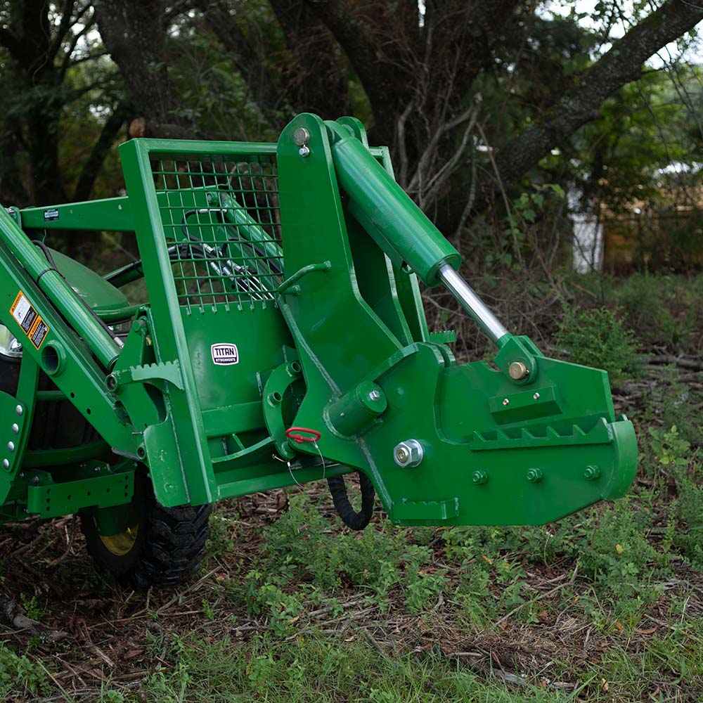 12" Rotating Tree Shear Attachment Fits John Deere Loaders | Titan ...
