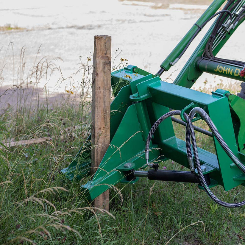 Post and Tree Puller - Fits John Deere Tractors - 3,000 LB Clamping ...
