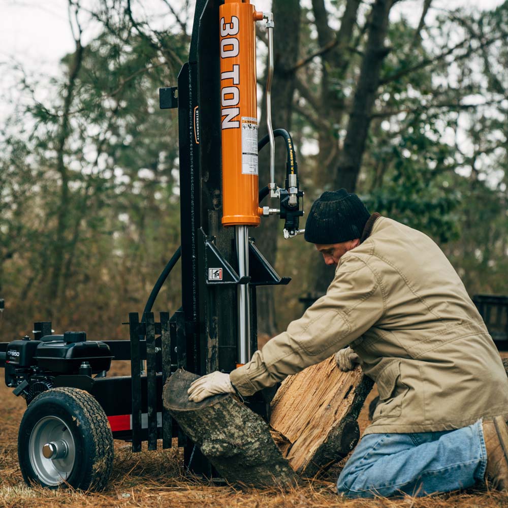30 Ton Horizontal/Vertical Tow-Behind Log Splitter| Titan Attachments