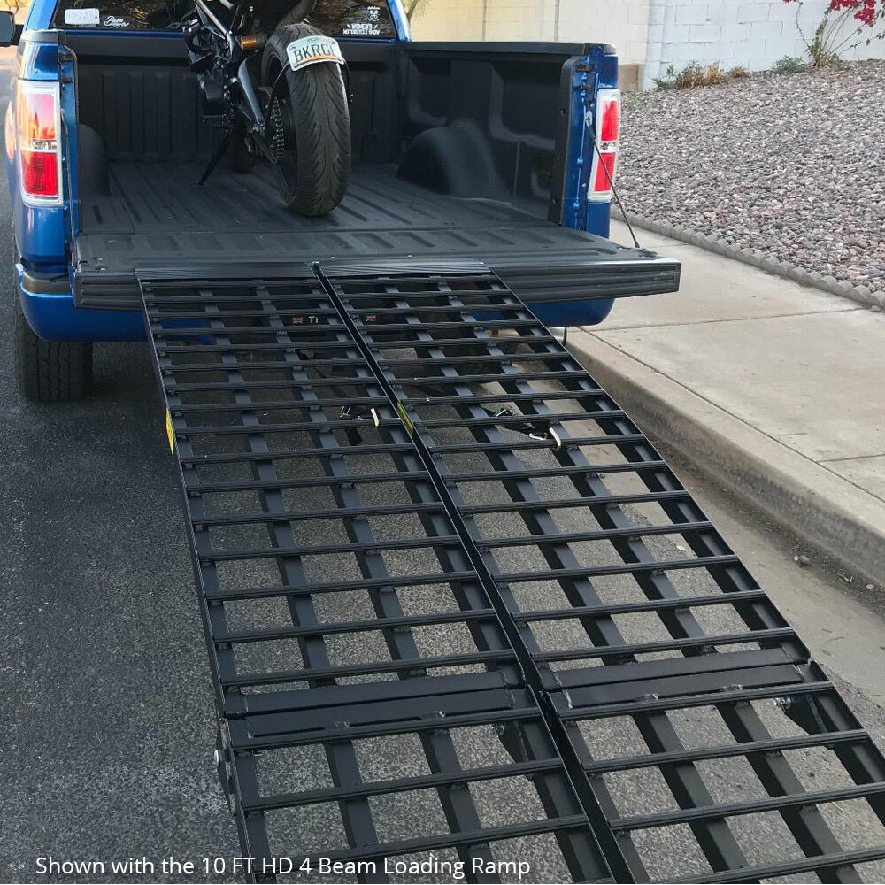 Scratch and Dent - 8 FT HD 4 Beam Aluminum Arched Motorcycle Ramp - FI ...