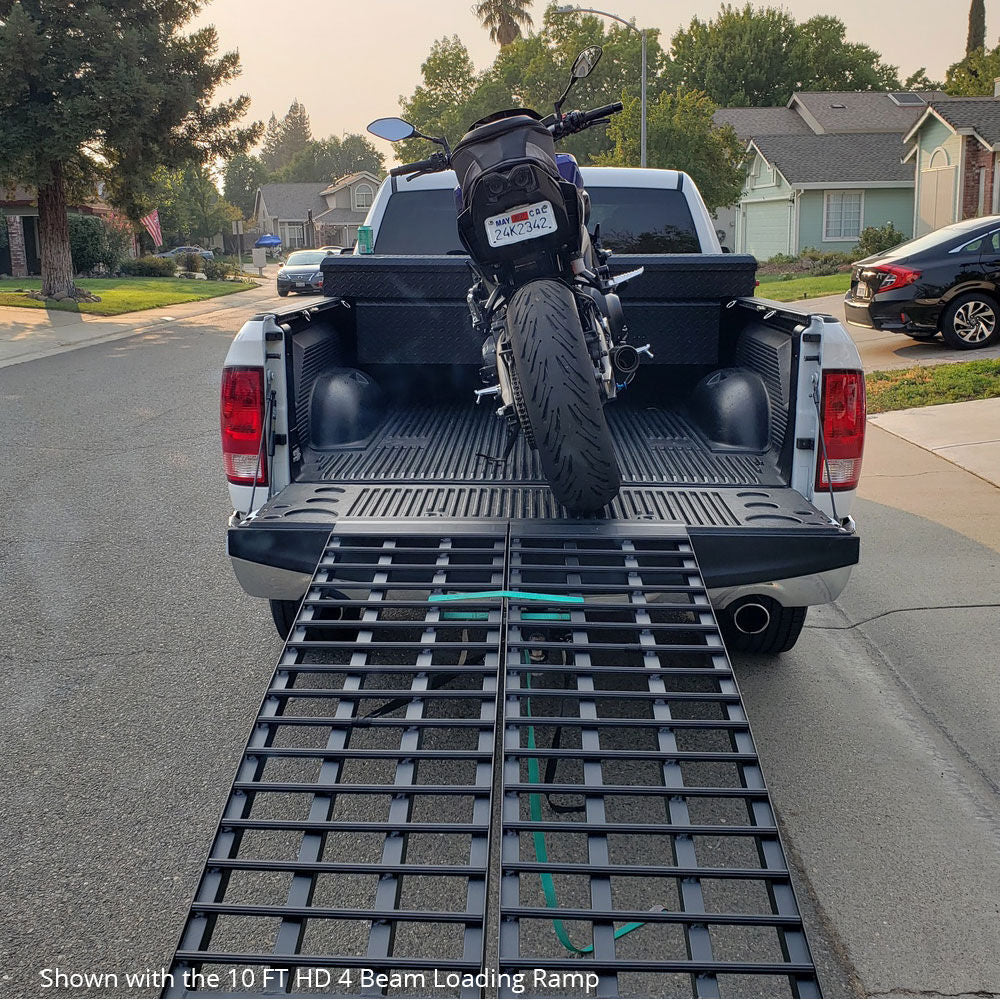 Scratch and Dent - 9 FT HD 4 Beam Aluminum Arched Motorcycle Ramp - FI ...