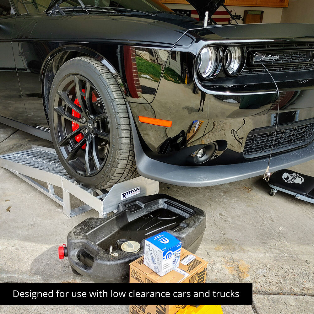 Scratch and Dent - Pair of Low Profile Aluminum Car Ramps – 3,000 LB C ...