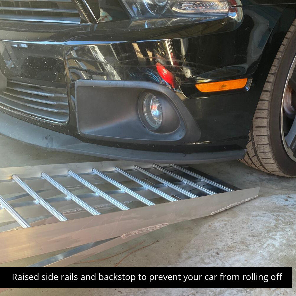 Scratch and Dent - Pair of Low Profile Aluminum Car Ramps – 3,000 LB C ...