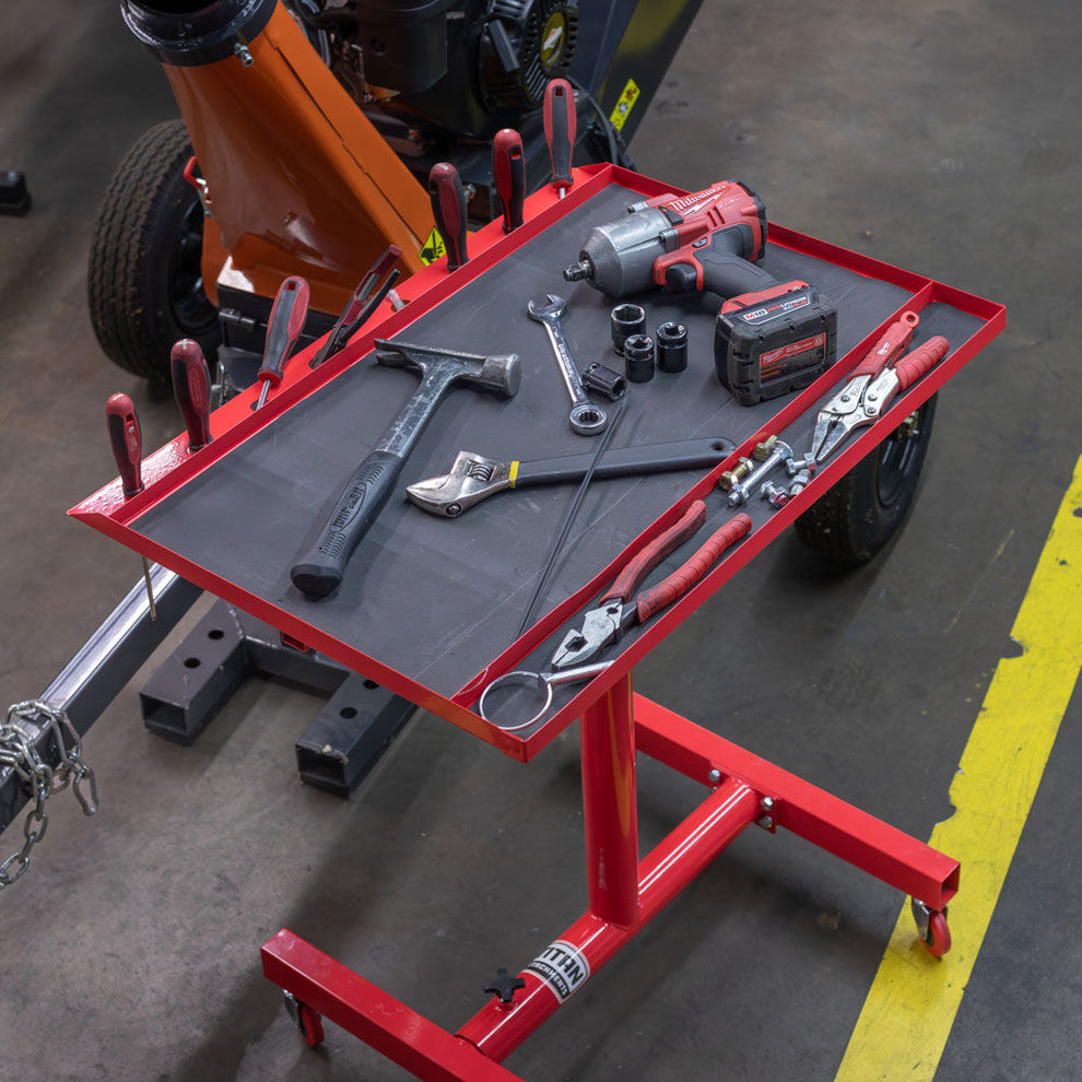 Adjustable Rolling Workshop Table - Mobile Workstation For Shops ...