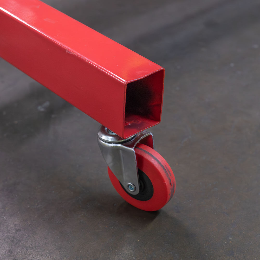 Adjustable Rolling Workshop Table With Tool Drawer - Mobile Workstation ...