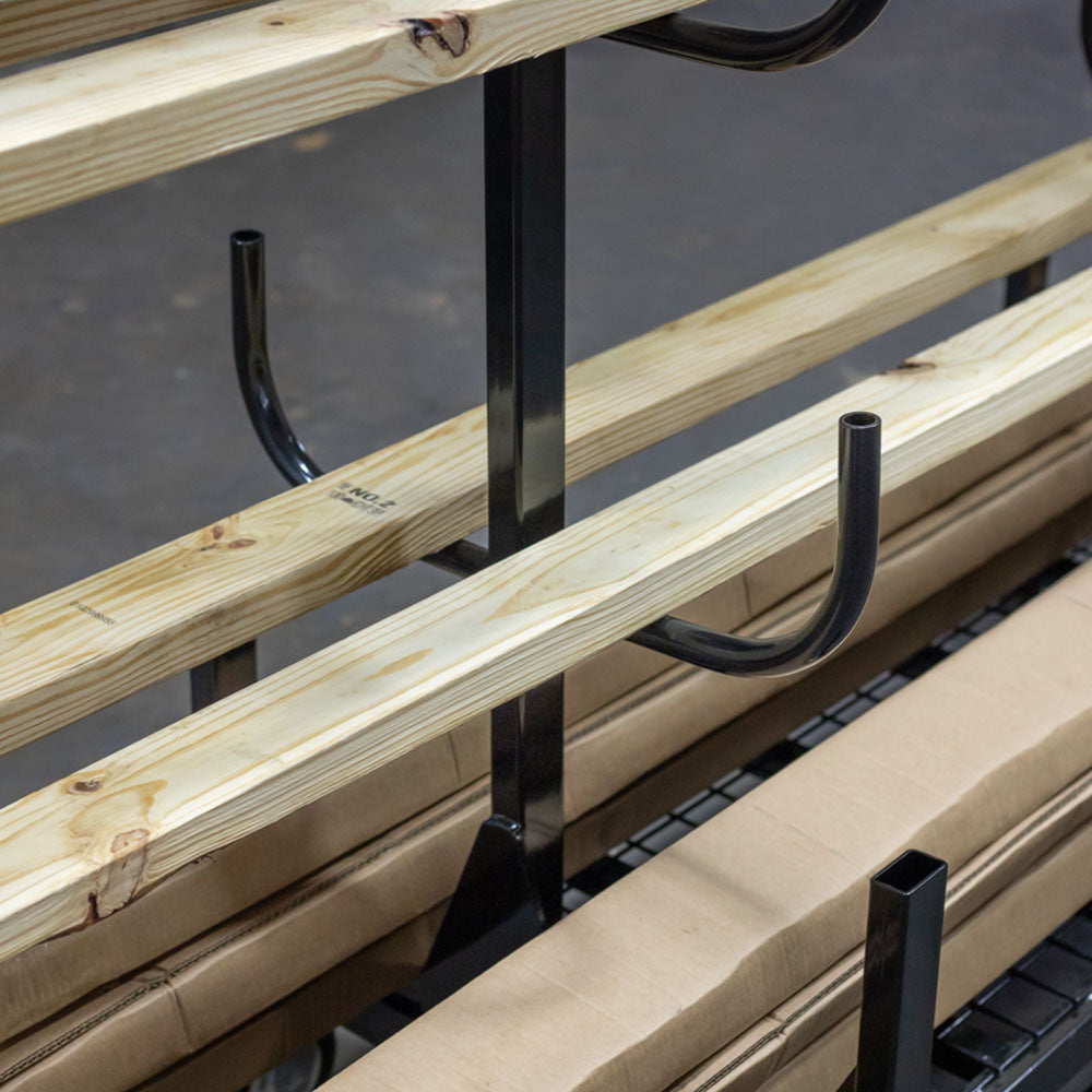 Mobile Conduit Lumber and Pipe Rack with Eight Bins - Heavy-Duty ...