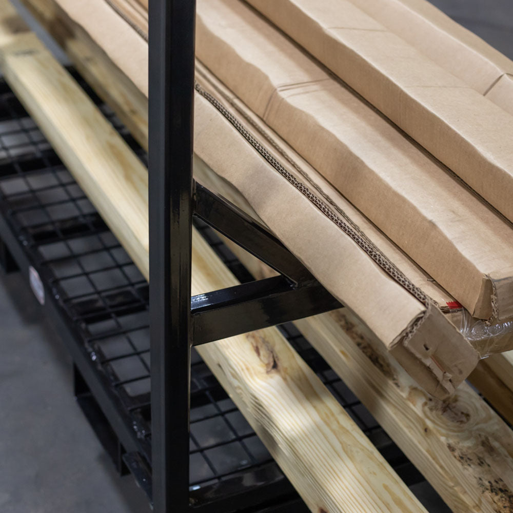 Mobile Industrial Bar Cradle Cart - Heavy-Duty Rolling Platform Base ...