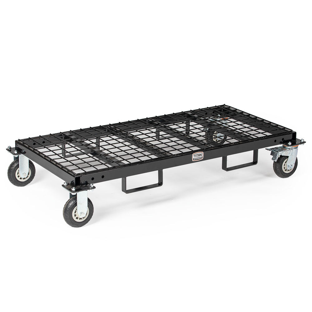 Heavy-Duty Rolling Platform Base with Fork Pockets and Locking Caster ...