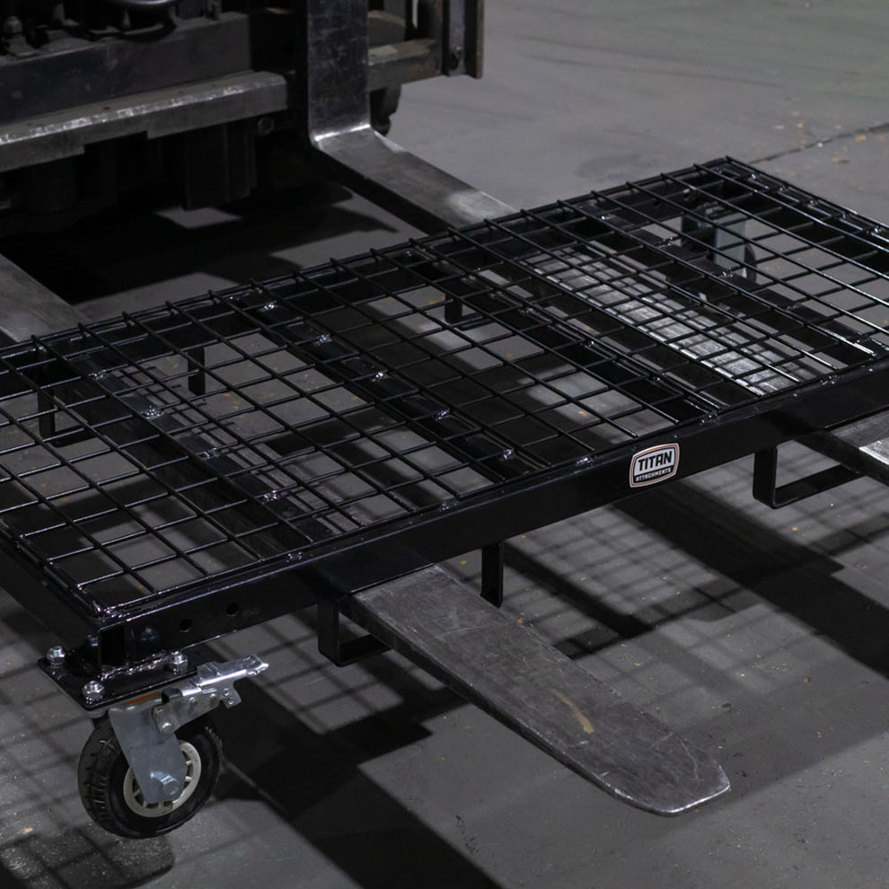 Heavy-Duty Rolling Platform Base with Fork Pockets and Locking Caster ...