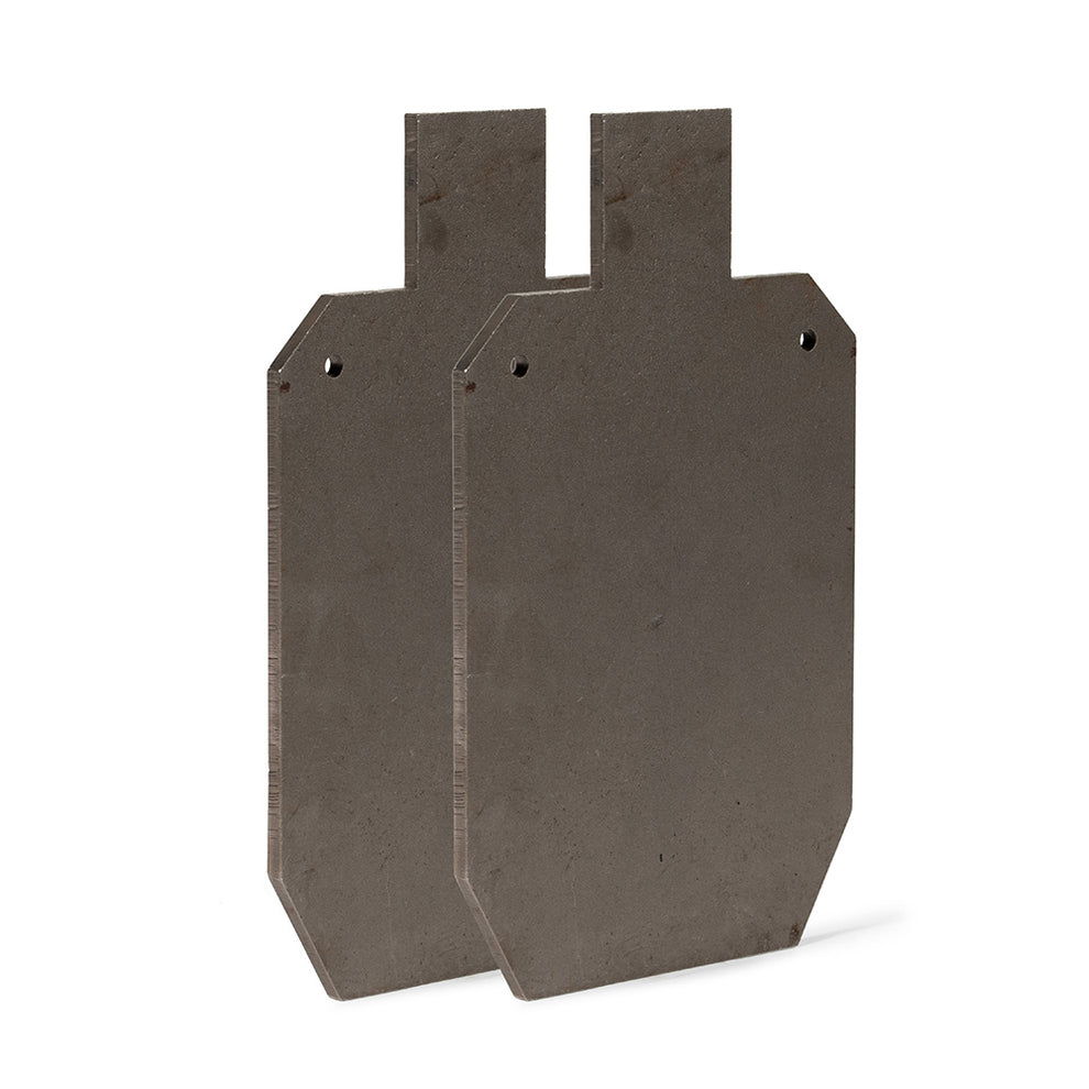 Pair of 3/8" AR500 Steel Silhouette Gong Shooting Targets | Titan ...