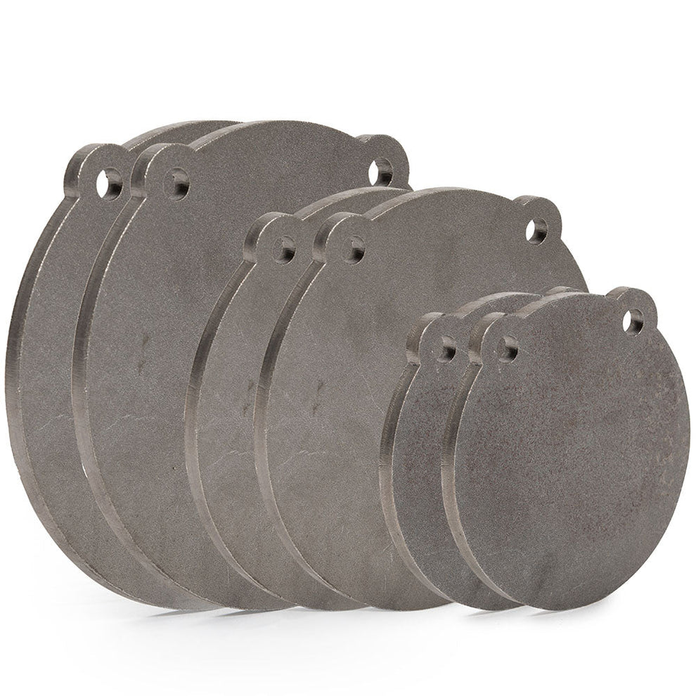 2 Sets of 3/8" AR500 Steel Gong Shooting Targets | Titan Attachments