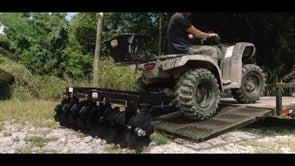 4 FT ATV Notched Disc Harrow | Titan Attachments